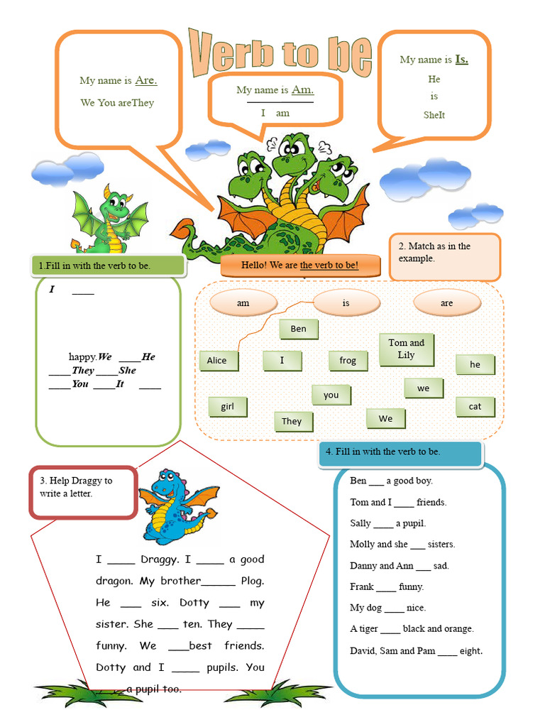 The Verb To Be Fun Activities Games - 25 | PDF