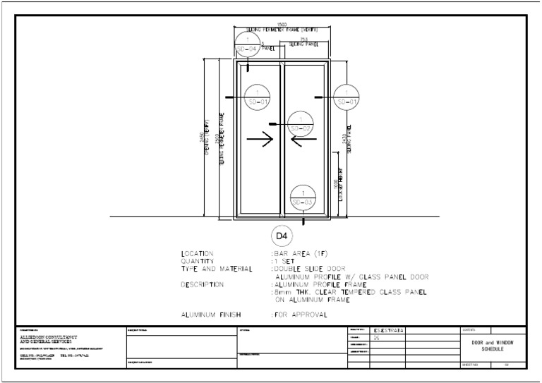 Sliding Door Details | PDF