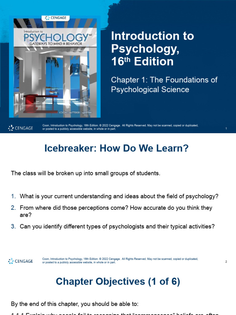 CH 1 | PDF | Psychology | Humanistic Psychology
