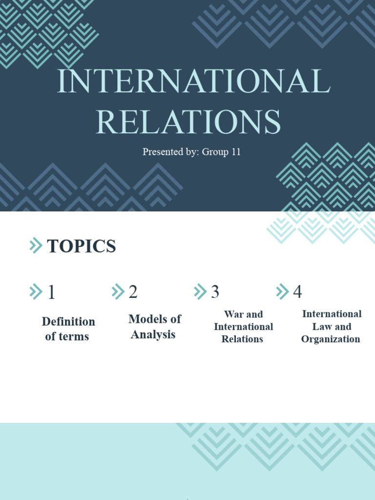 Overview of International Relations Concepts | PDF | International ...