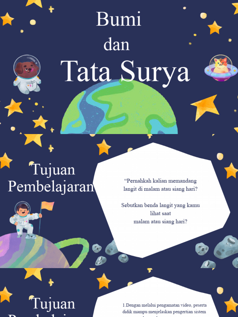 Pembelajaran Bumi Dan Tata Surya Kelas 7 Ulul Pdf