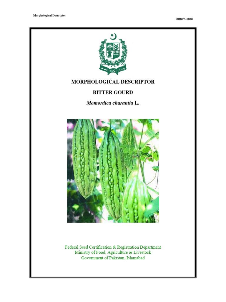 Bitter Gourd | PDF | Plant Breeding | Seed