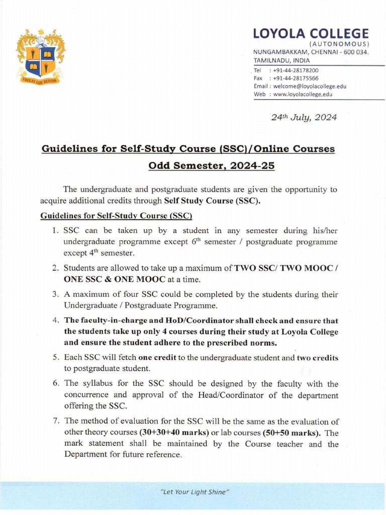 Guidlines For Self Study | PDF