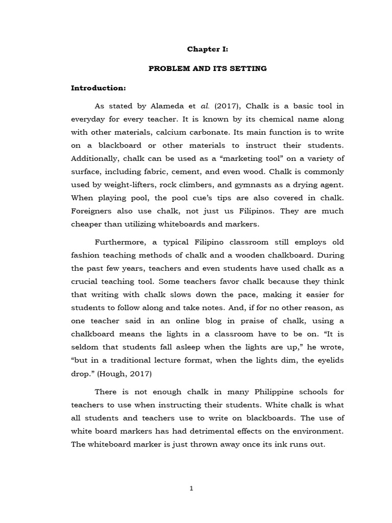 A Comparative Investigation of The Properties of Chalk | PDF | Survey ...