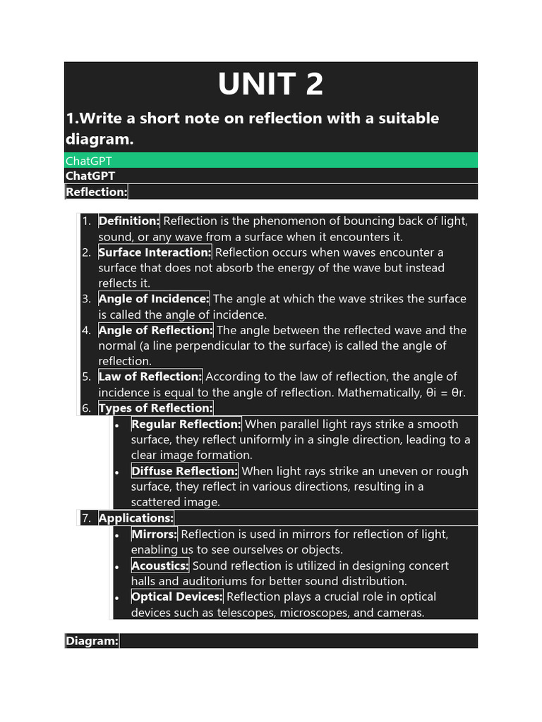 CG Unit 2 | PDF | Reflection (Physics) | Cartesian Coordinate System