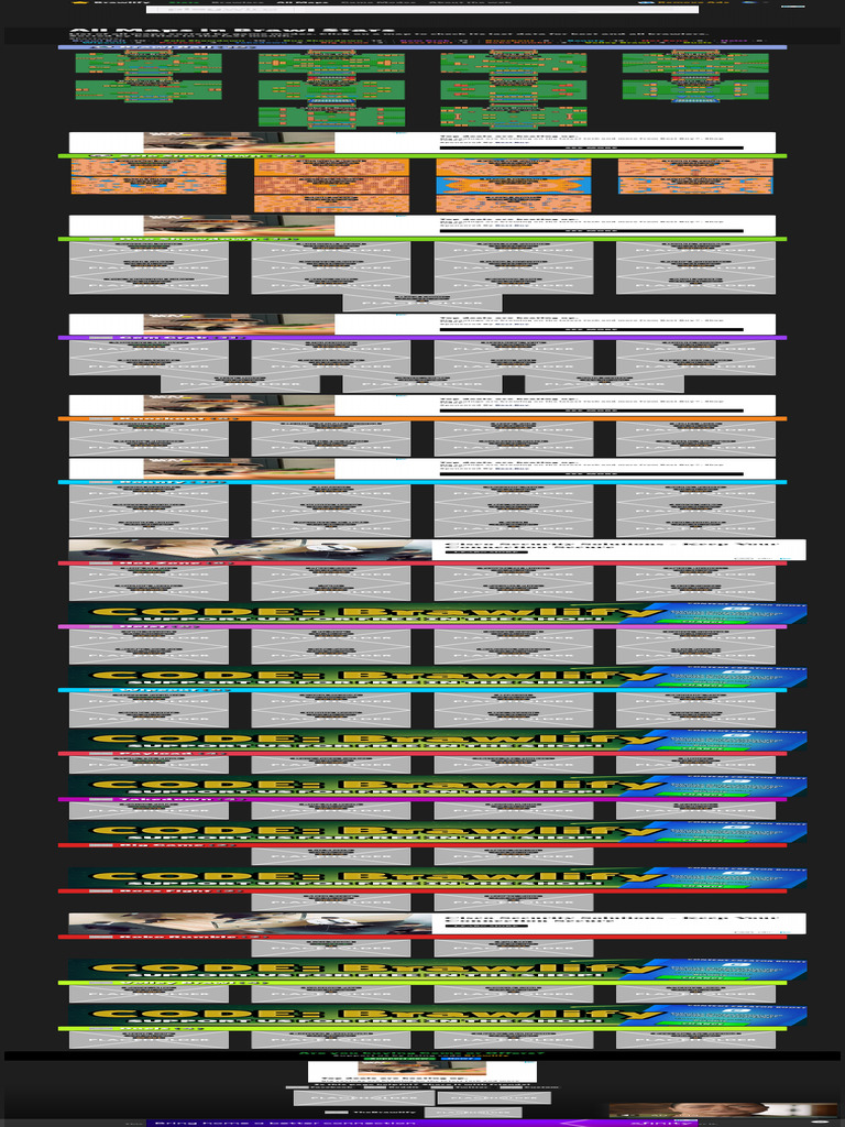 All Brawl Stars Maps by Game Mode Pictures, Stats, Data 2 | PDF