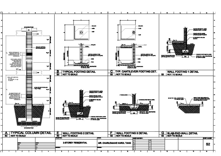 2023 0620 Ching Tang House Sheet s2 Typical Column Footing Details ...
