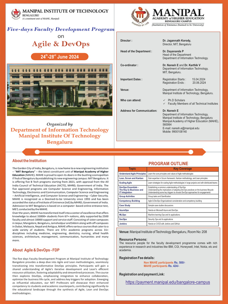 Agile and DevOps-Brochure | PDF | Agile Software Development | Engineering