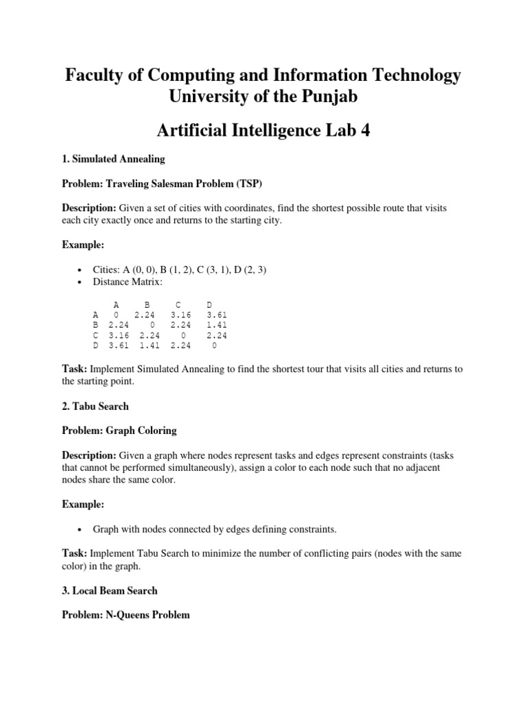 AI Lab #04 | PDF | Algorithms And Data Structures | Theoretical Computer Science