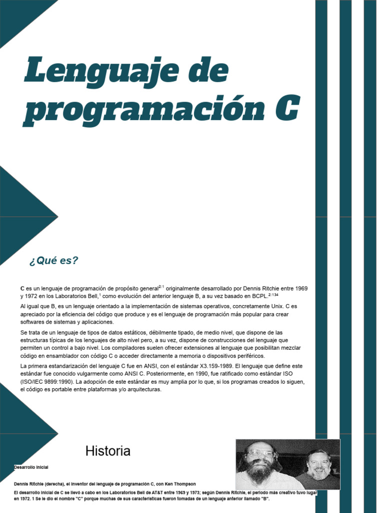 Lenguaje de Programacion C | PDF | C (lenguaje de programación) | Informática