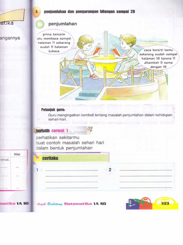 Penjumlahan dan Pengurangan Bilangan 20 | PDF