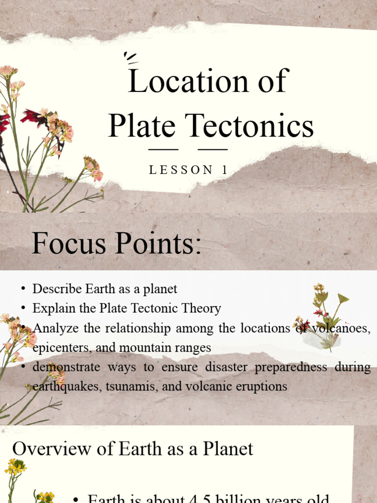 Location of Plate Tectonics | PDF | Volcano | Plate Tectonics