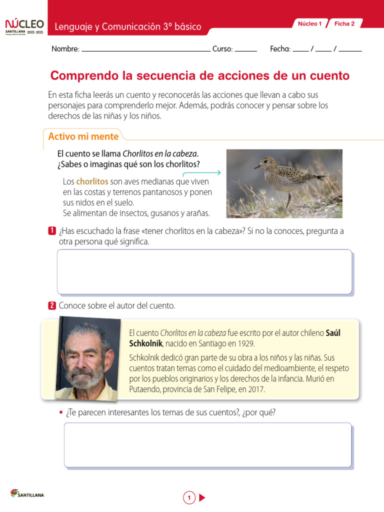 Comprendo Secuencia de Acciones de Un Cuento | PDF