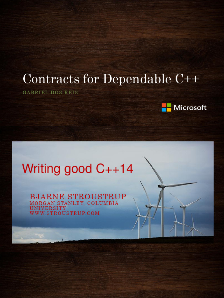 Contracts For Dependable C++ - Gabriel Dos Reis - CppCon 2015 | PDF | C++ | Computer Programming