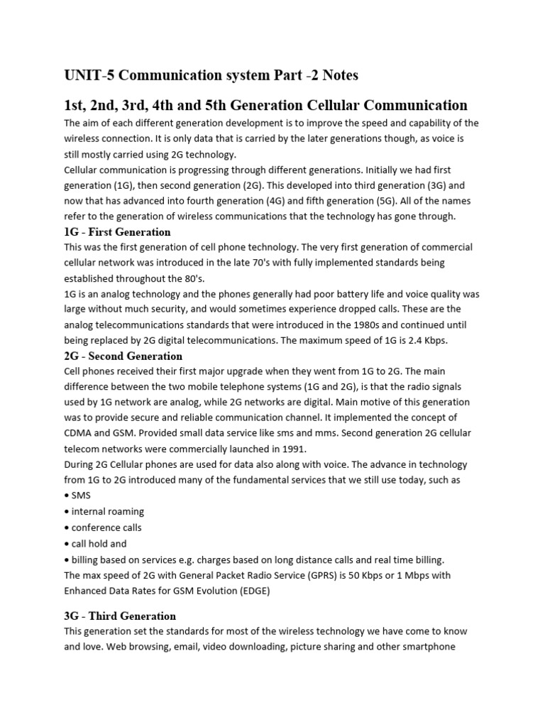 UNIT-5 Communication System Part 2 | PDF | Radio | Communications System