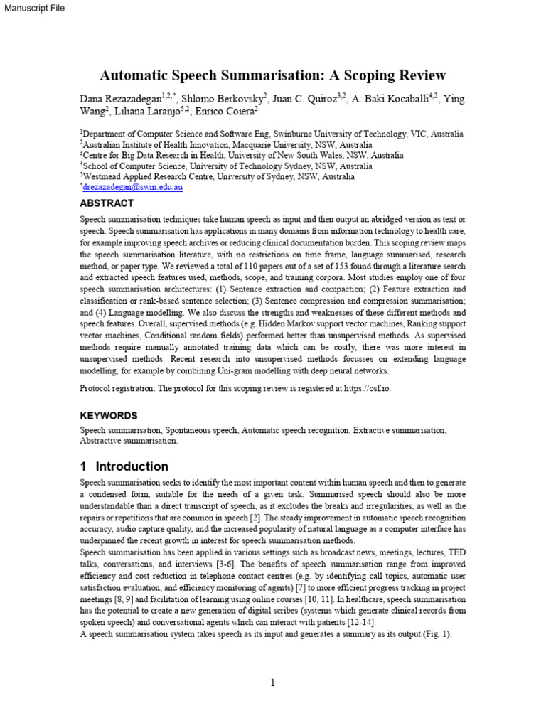Symbolic And Statistical Learning Approaches To Speech Summarization A