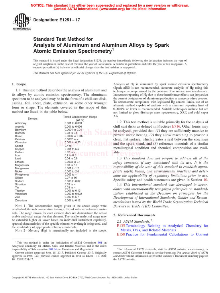 Astm E1251 17 | PDF | Calibration | Emission Spectrum