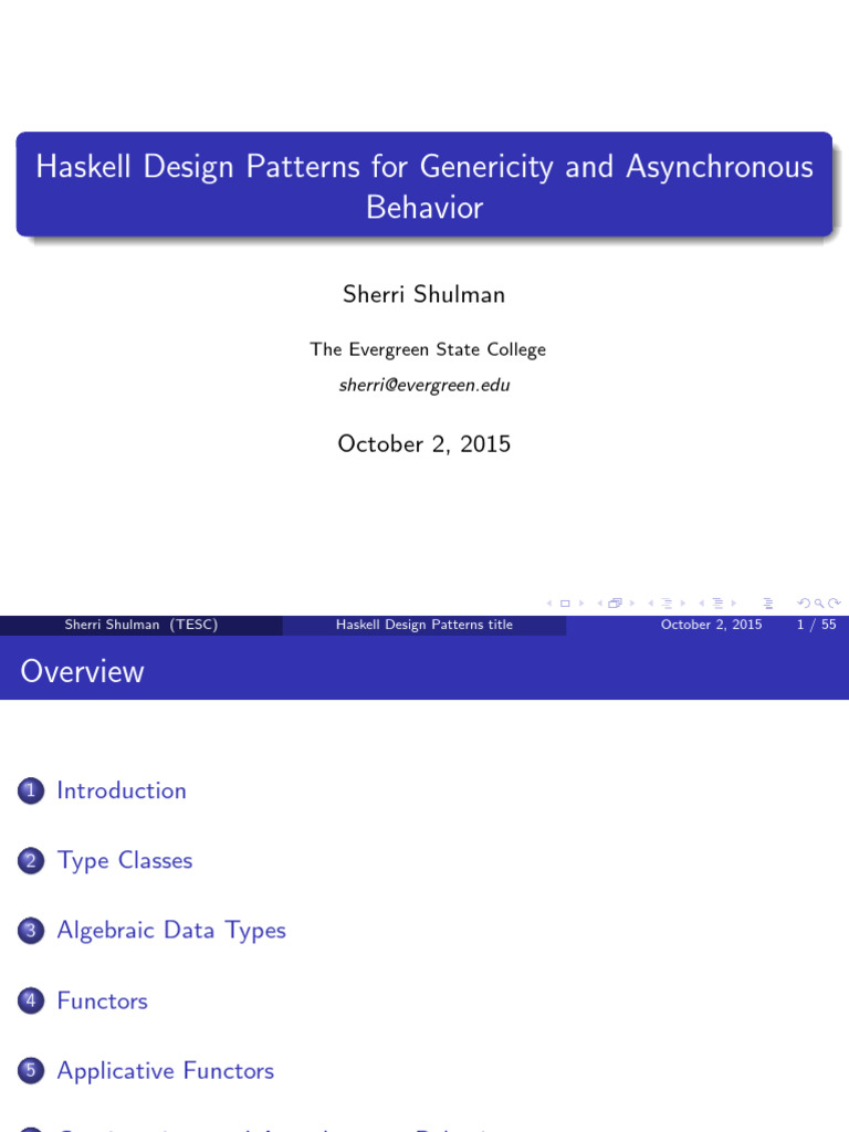 Haskell Patterns for C++ Developers | PDF | C++ | Class (Computer Programming)