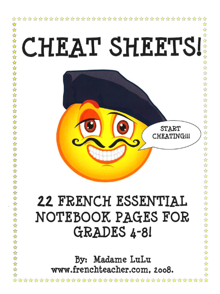 Cheat Sheets French | PDF
