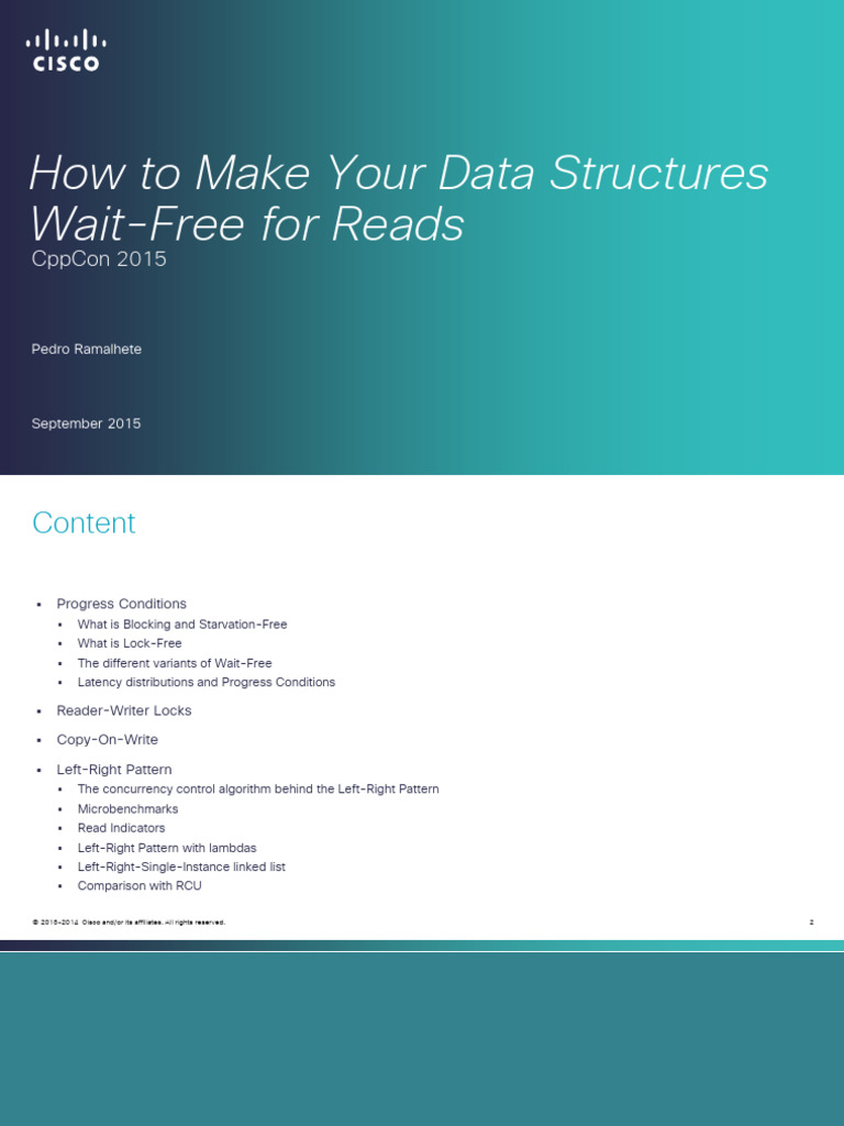 How To Make Your Data Structures Wait-Free For Reads - Pedro Ramalhete ...