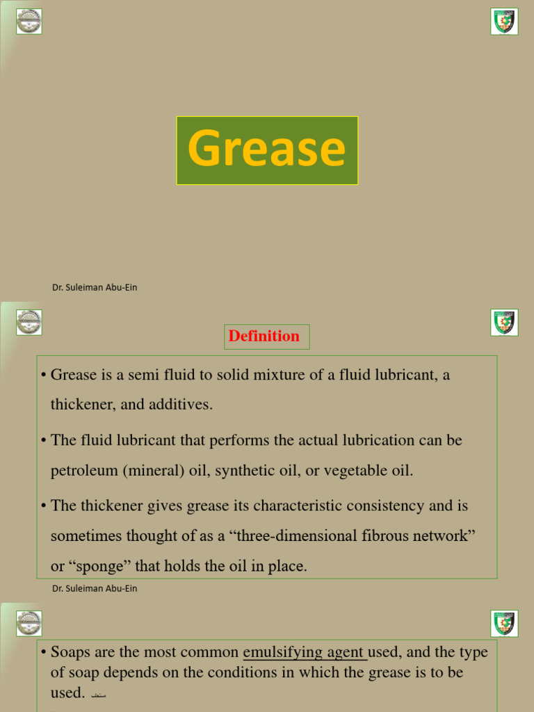 4 - Grease | PDF | Lubricant | Bearing (Mechanical)