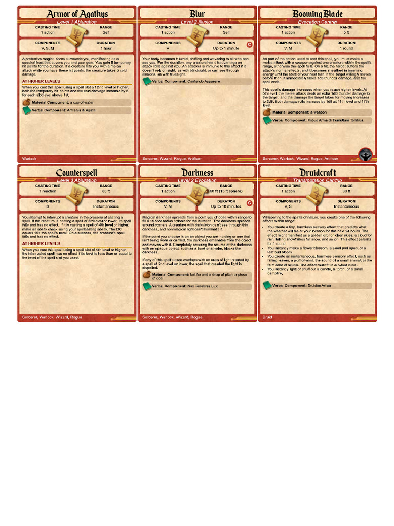 Oberon Spells Color | PDF