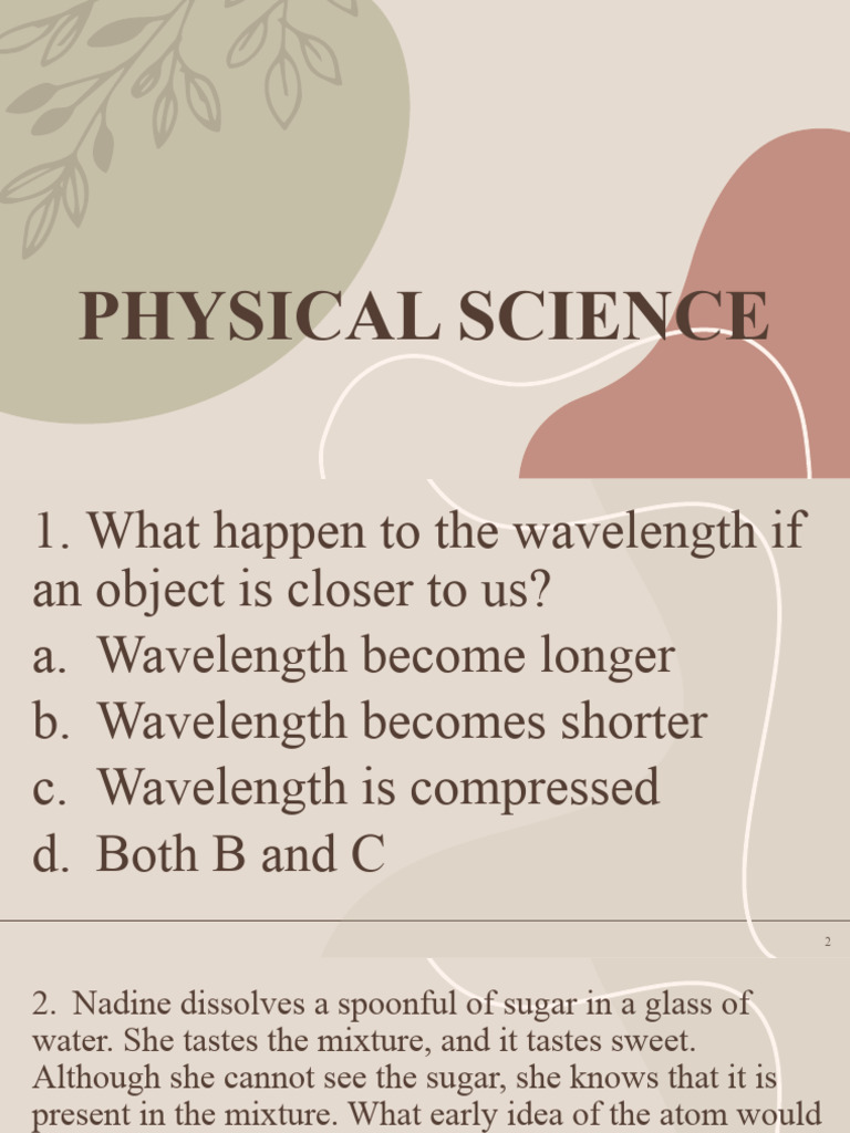 Phy Sci NAt | PDF | Moon | Enzyme