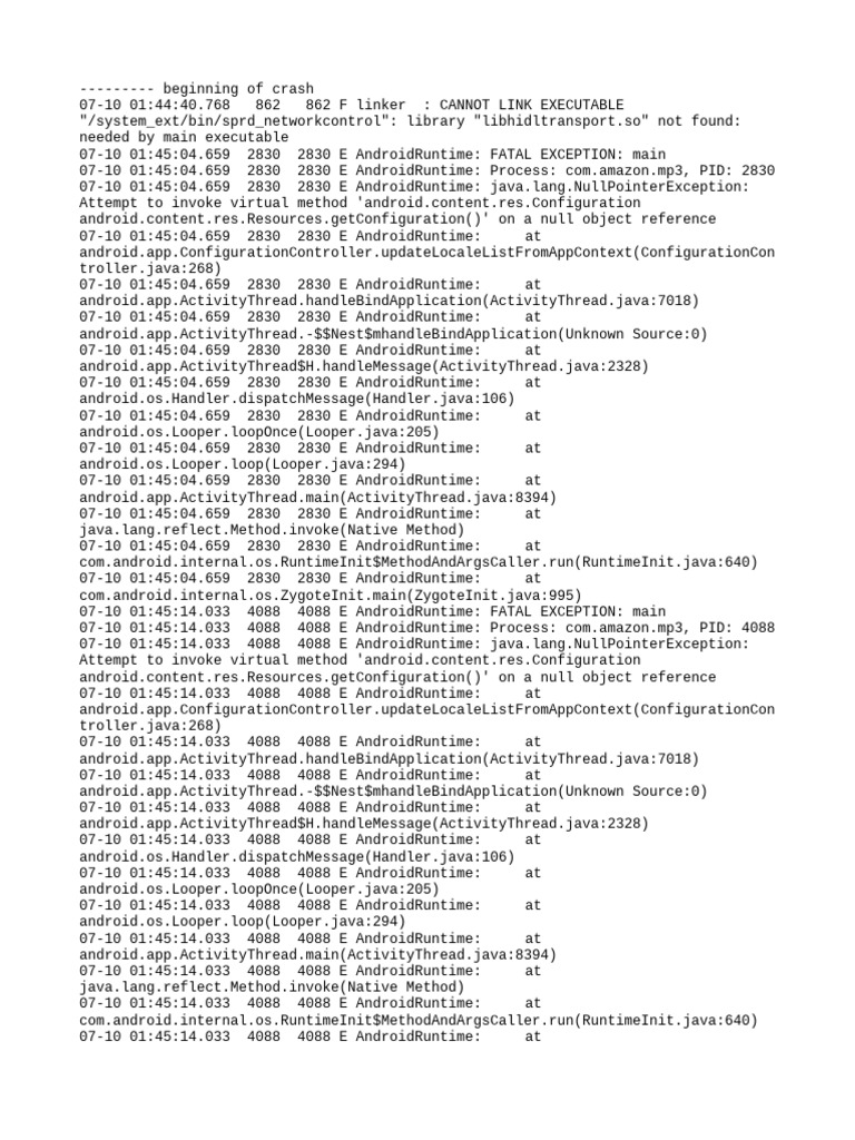 Standby Android Log 2024 0713 000815 | PDF | Java (Programming Language) | Android (Operating ...