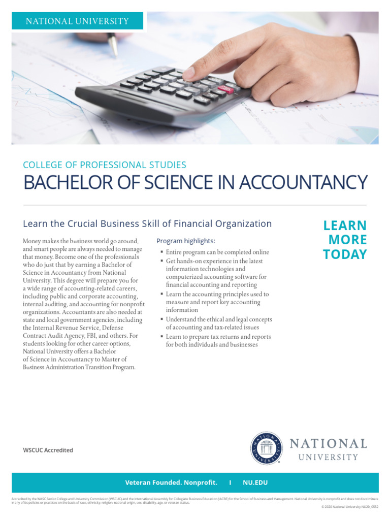BS Accountancy | PDF | Accounting | Master Of Business Administration