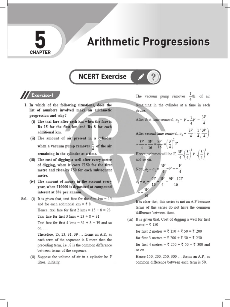 Arithmetic Progressions | PDF | Mathematics