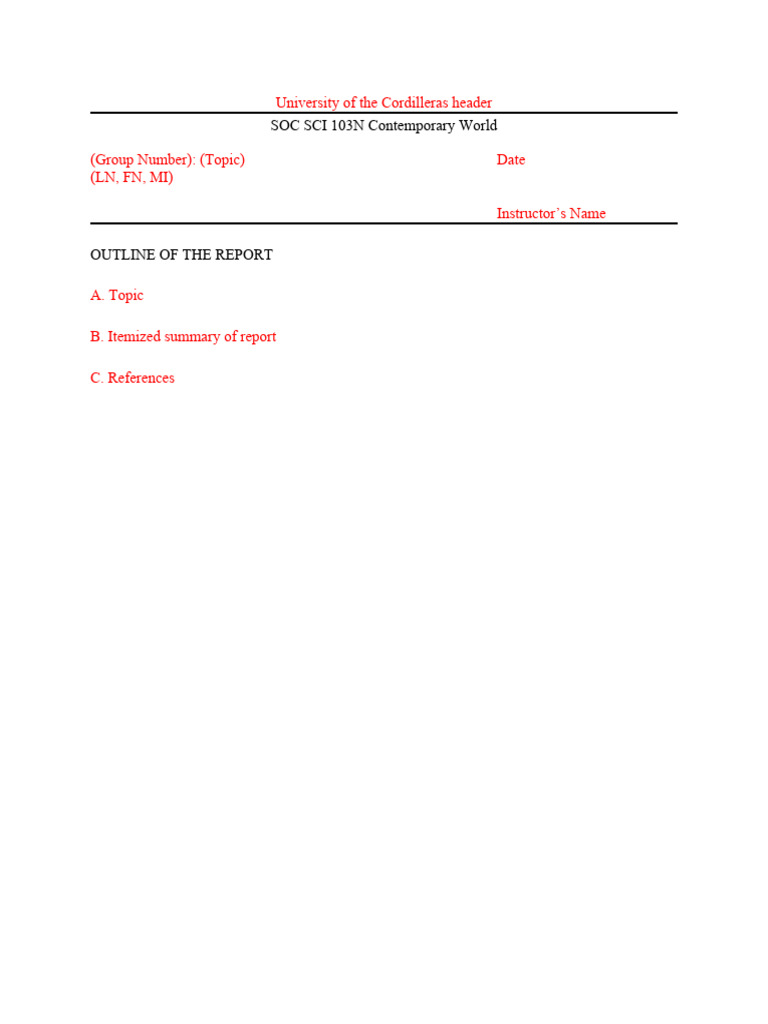 Reporting Rubric, Template and Example | PDF | Human Communication ...