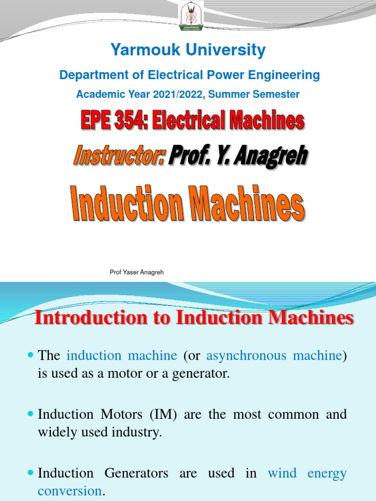 Chapter 6A - IM | PDF | Electric Motor | Electric Power