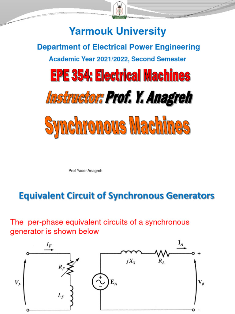 Chapter 5B | PDF | Electric Generator | Electrical Engineering