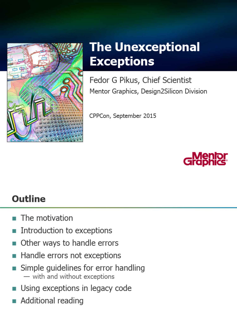 Handling Exceptions in C++ | PDF | C++ | Object Oriented Programming