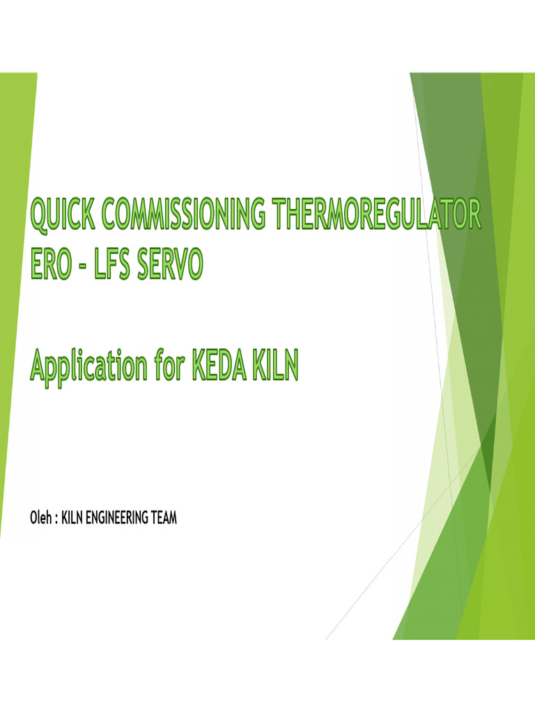 Panduan Setting ERO Thermoregulator | PDF