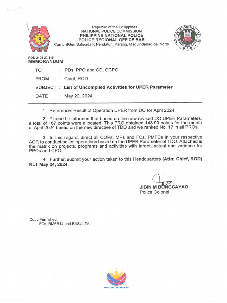 List of Uncompiled Activities For UPER Parameter | PDF