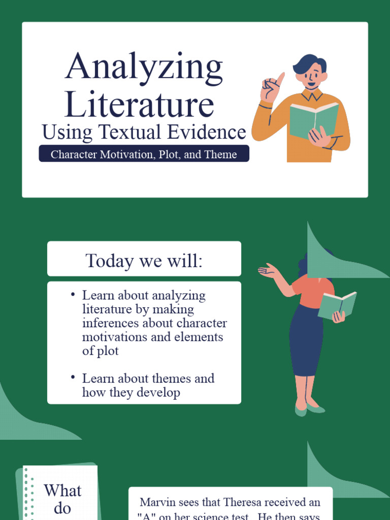 Analyzing Literature | PDF | Plot (Narrative) | Motivation