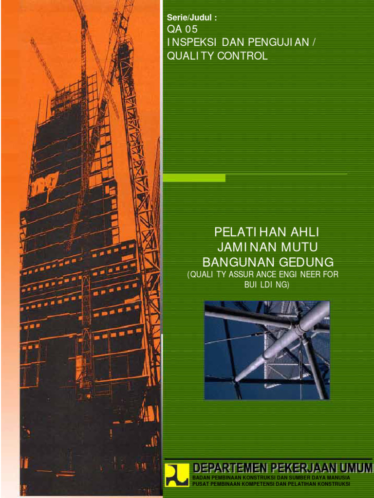 QA 5- Inspeksi Dan Pengujian Quality Control | PDF