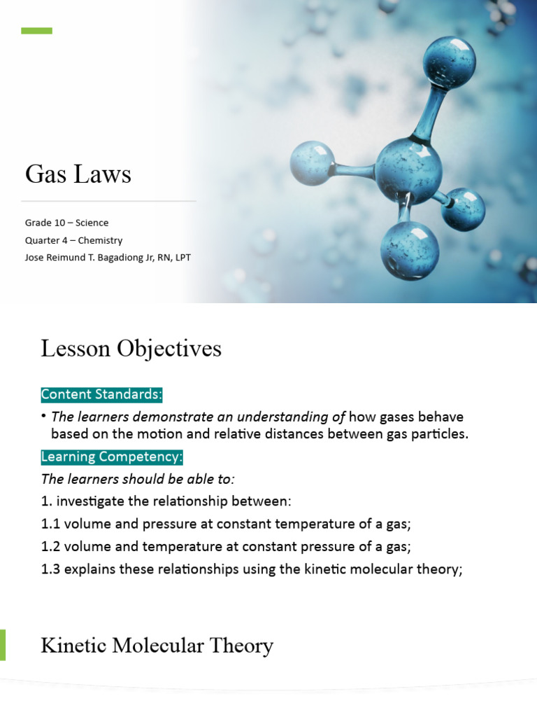 Gas Laws Boyles Chales | PDF | Gases | Temperature
