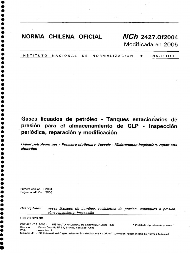Norma 2427 Insp Periodica Tanques | PDF