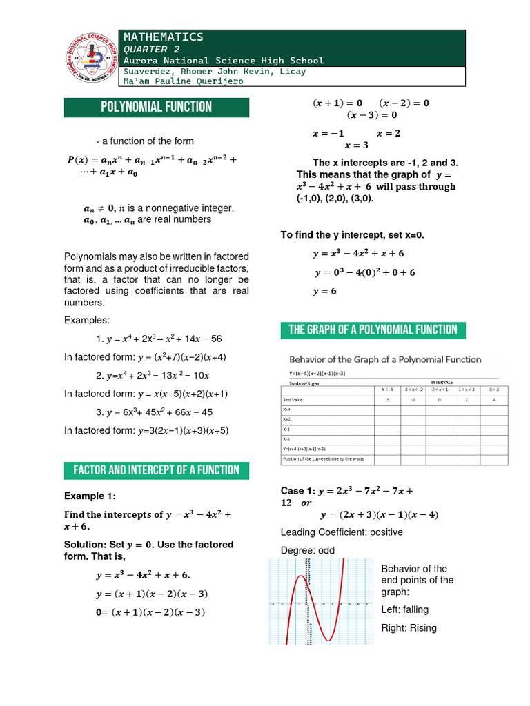 Mathematics 10 Q2 Reviewer | PDF | Circle | Angle