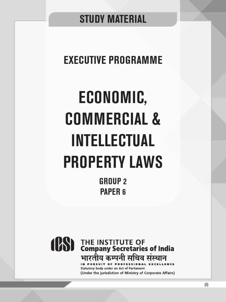 Final EC&IPL Book | PDF | Patent | Trademark