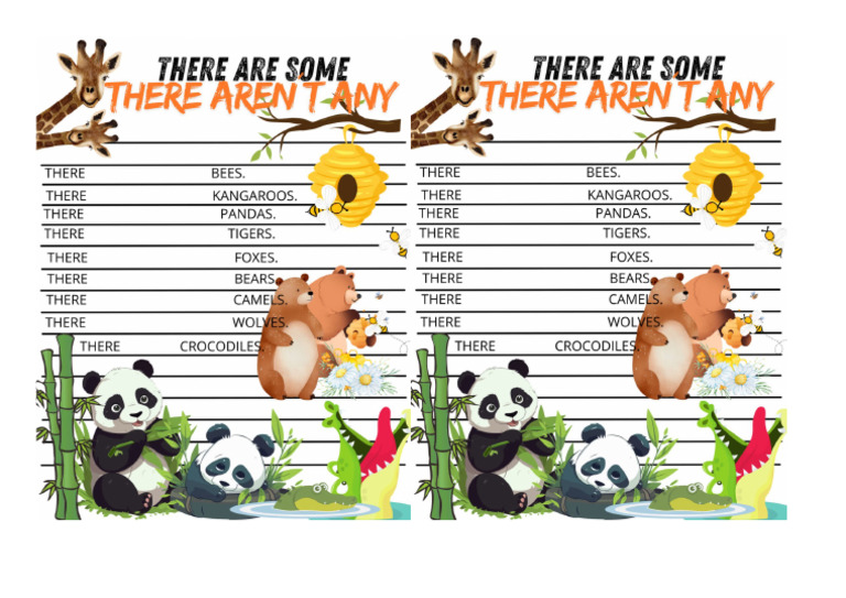 Animals There Are Some There Arent Any | PDF