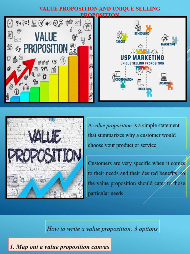 Value Proposition and Unique Selling Proposition | PDF | Marketing | Retail
