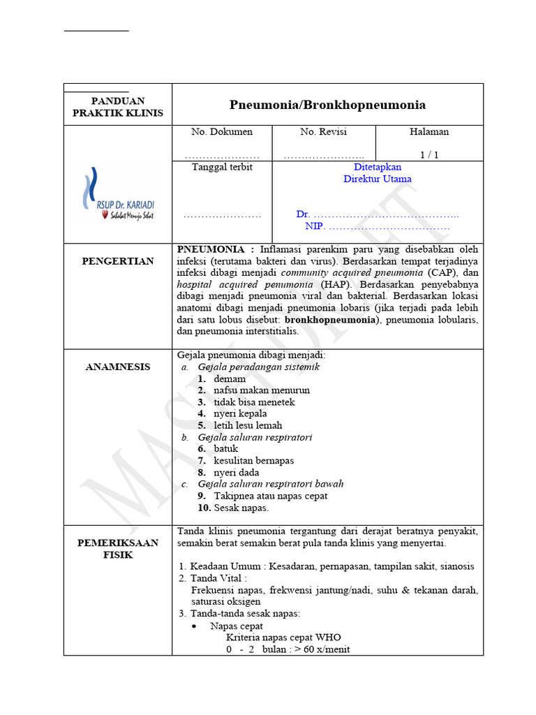 PPK Pneumonia 2024 | PDF