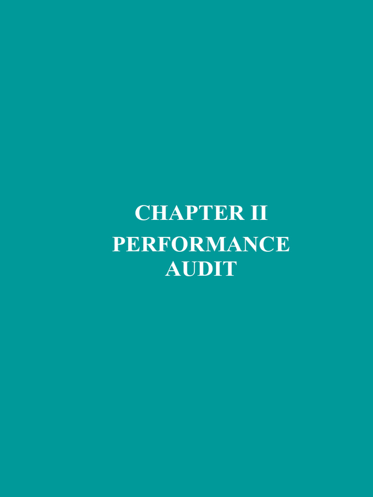 Chapter 2 Performance Audit of Report No 8 of 2017 - General and Social ... Chapter 2 Performance Audit of Report No 8 of 2017 - General and Social ...