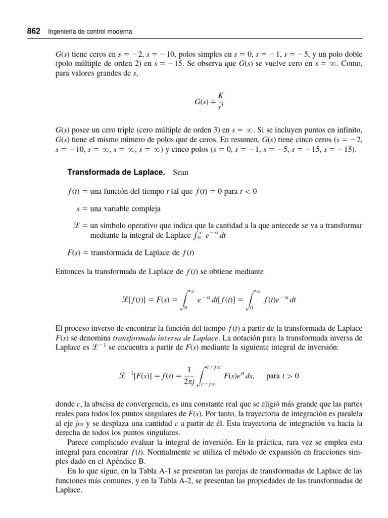 Tabla Laplace | PDF | Integral | Transformada de Laplace