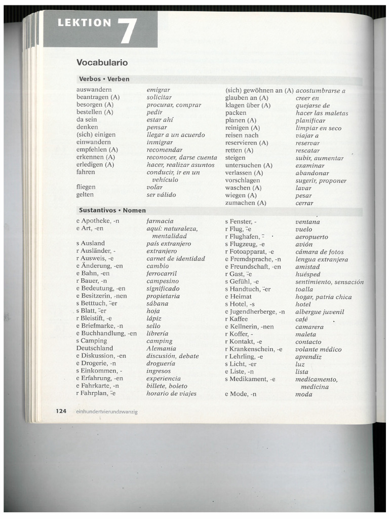 A2 Th2 L7 Erklärungen Spanisch | PDF