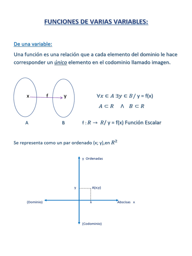 Funciones de Varias Variables-4 | PDF | Función (Matemáticas) | Análisis