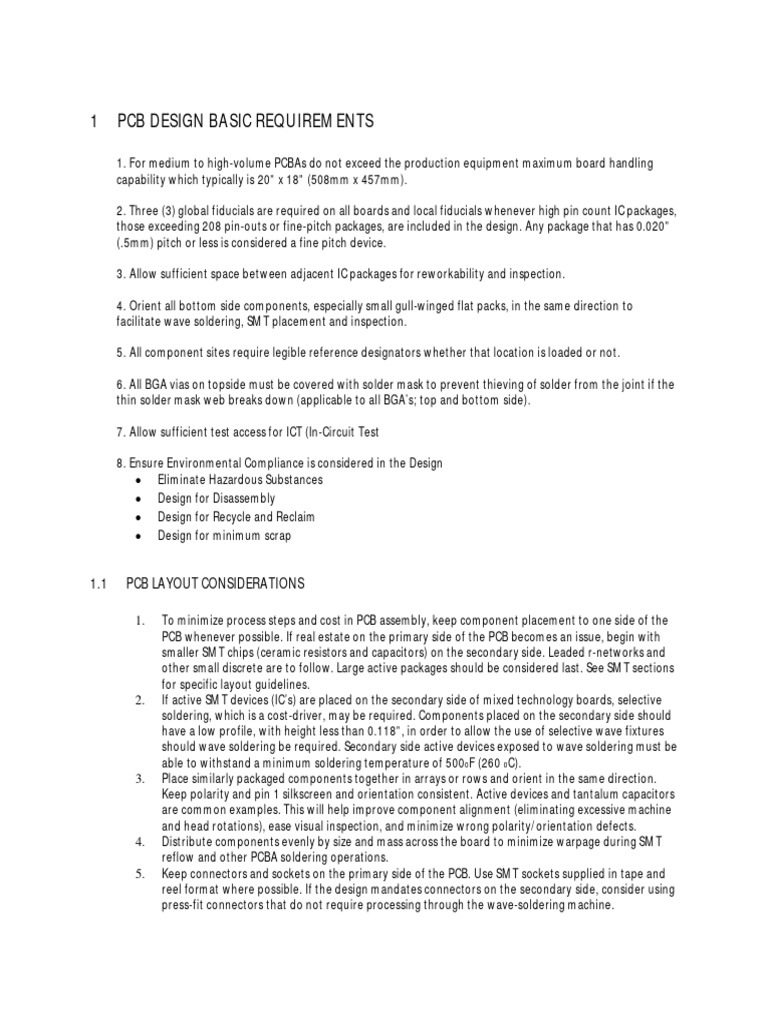 DFA Guidelines | PDF | Printed Circuit Board | Integrated Circuit